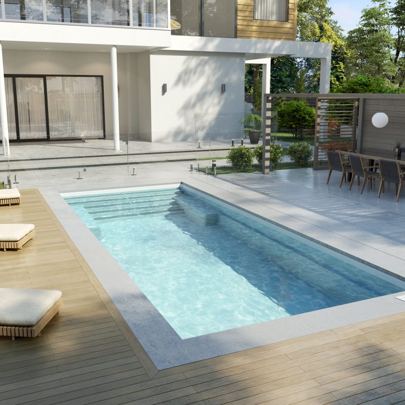 Piscine en Fibre de Verre Style Conventionnel 12' x 28' Mova - Piscines ...